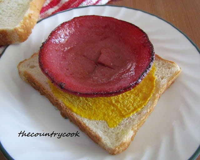Fried Bologna Sandwich - The Country Cook