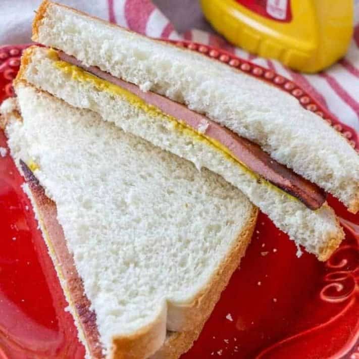 Fried Bologna Sandwich - The Country Cook