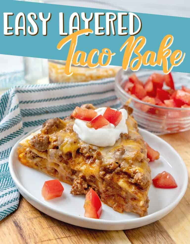 Easy Layered Taco Bake - The Country Cook