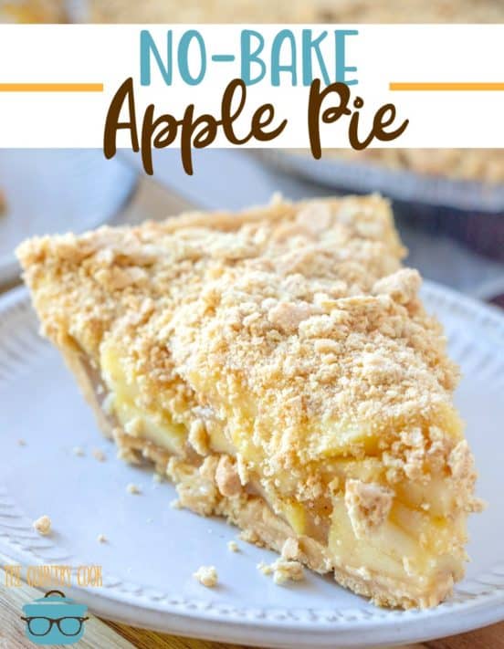 No-Bake Apple Pie - The Country Cook