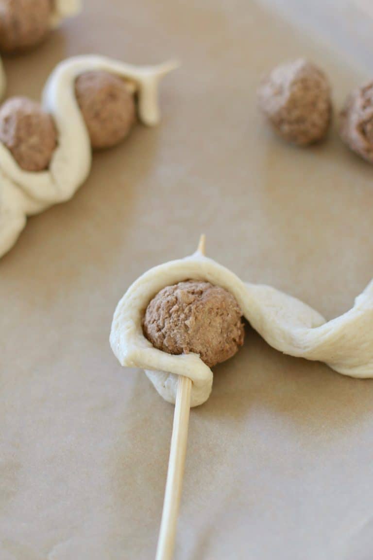 Meatball Sub on a Stick - The Country Cook