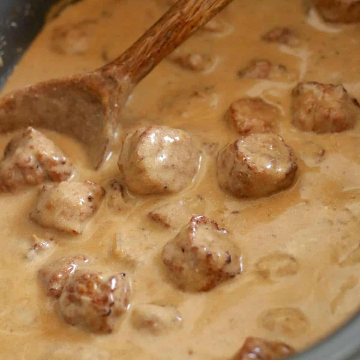 Crock Pot Swedish Meatballs - The Country Cook