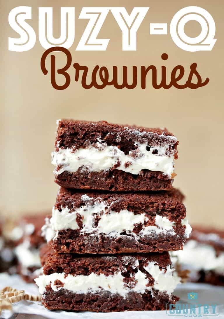Easy Suzy-Q Brownies - The Country Cook