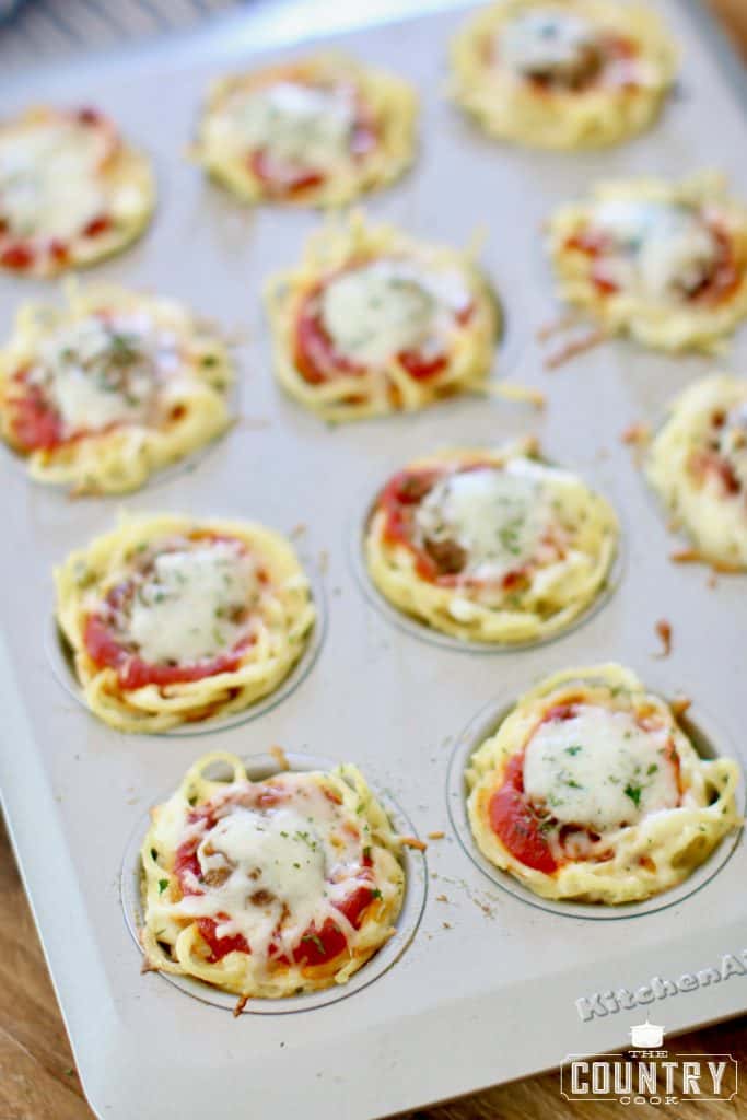 Spaghetti "Cupcakes" - The Country Cook