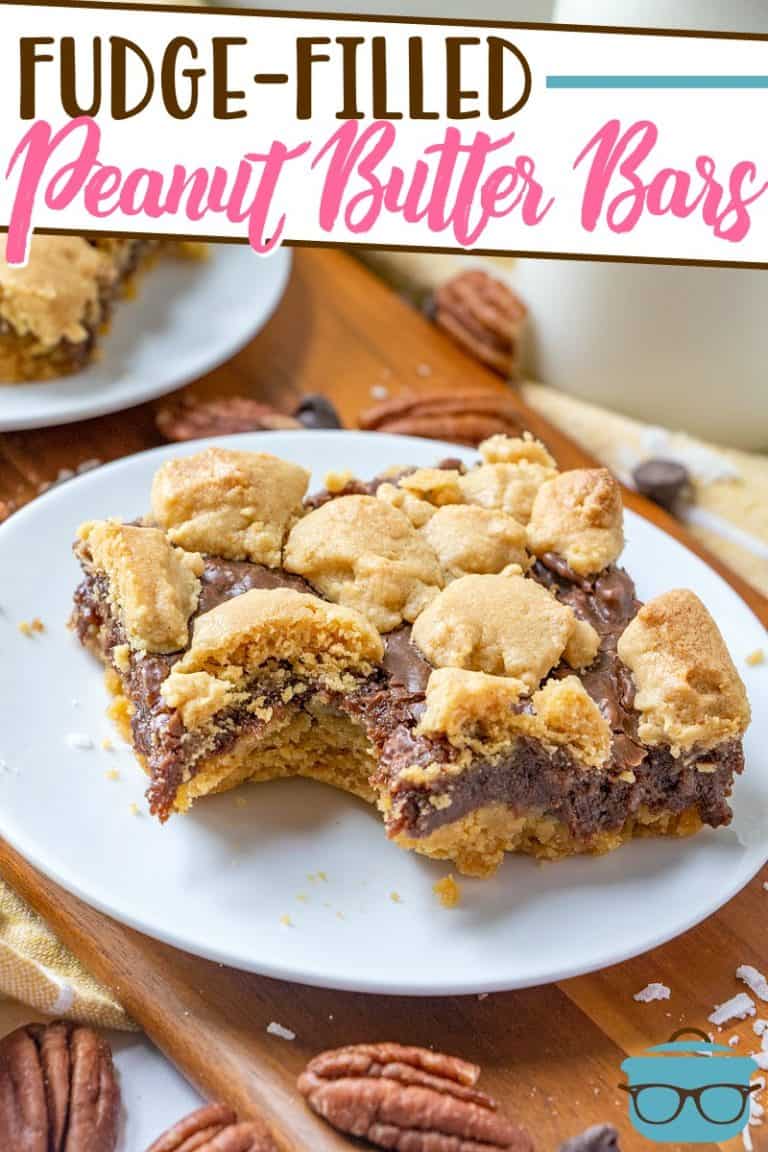 Peanut Butter Fudge Bars - The Country Cook