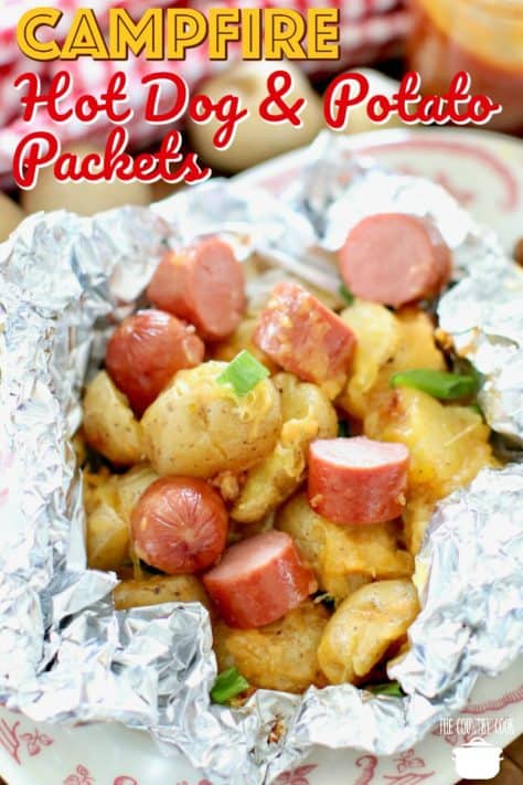 Grilled Hot Dog and Potato Packets - The Country Cook