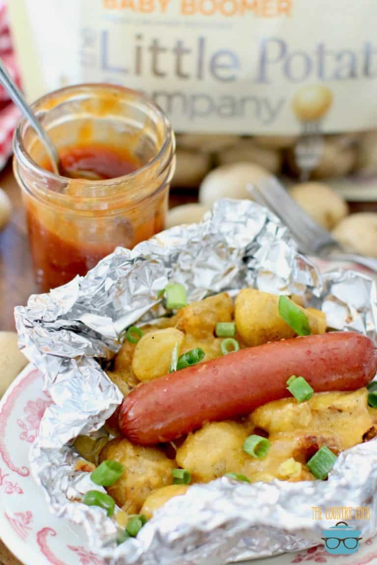 Grilled Hot Dog and Potato Packets - The Country Cook