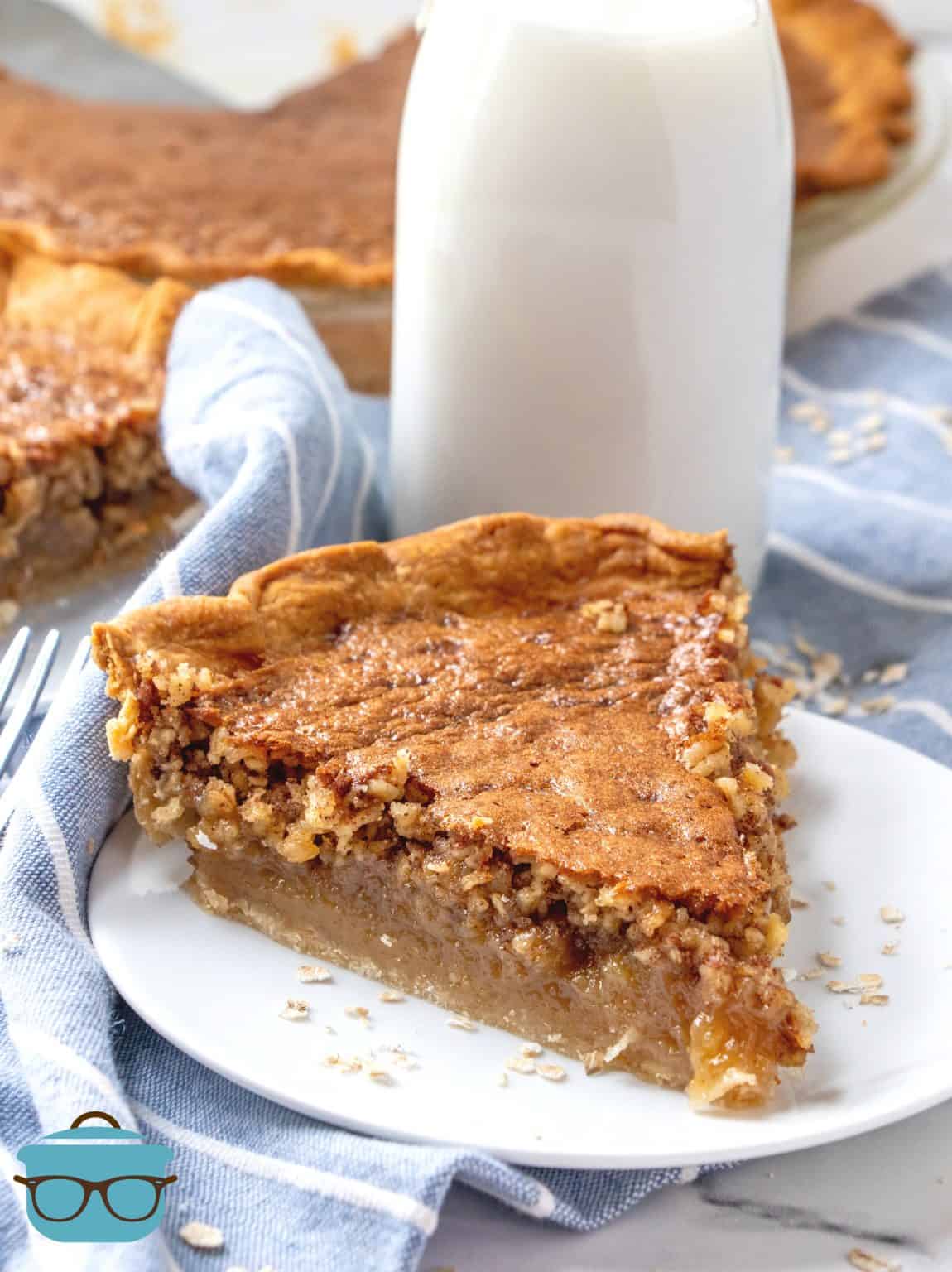 Grandma's Oatmeal Pie - The Country Cook