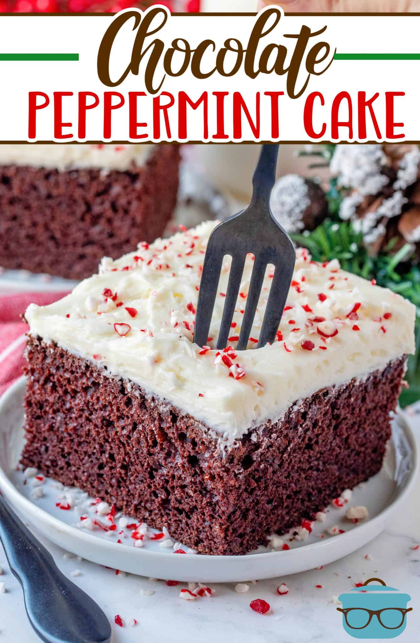Homemade Chocolate Peppermint Cake - The Country Cook