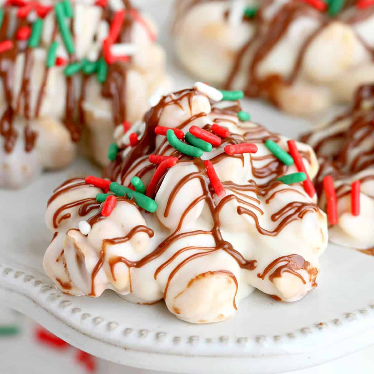 White Chocolate Peanut Clusters - The Country Cook