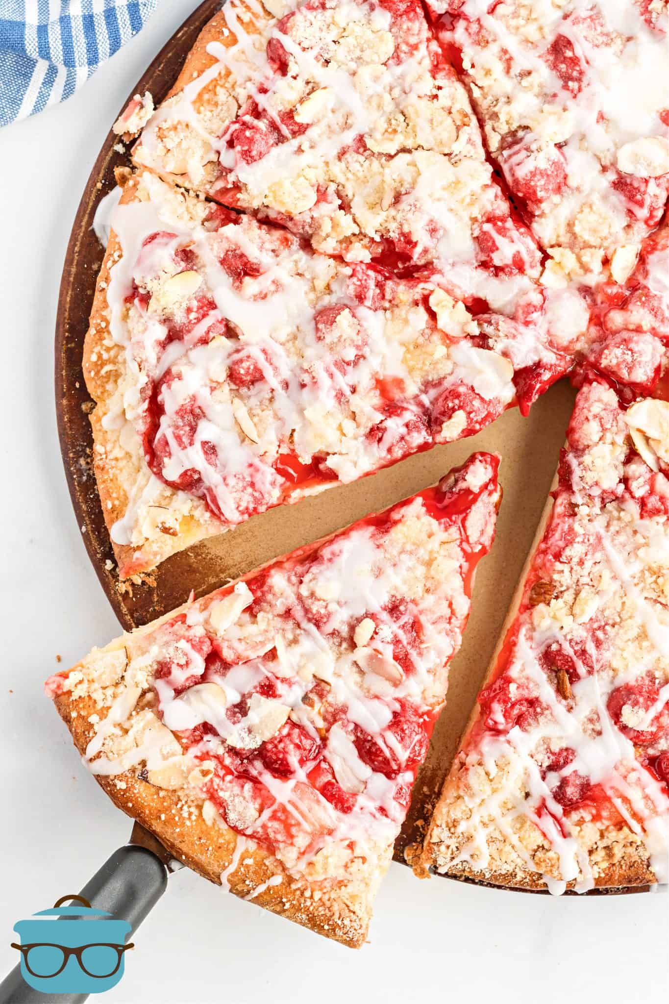 Homemade Cherry Dessert Pizza - The Country Cook