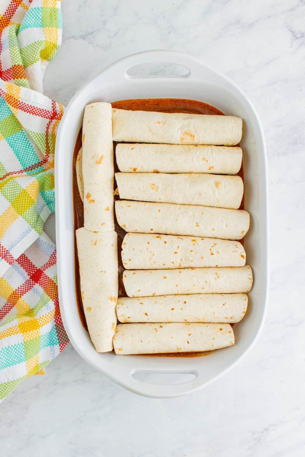 Chicken Enchiladas with Red Sauce - The Country Cook