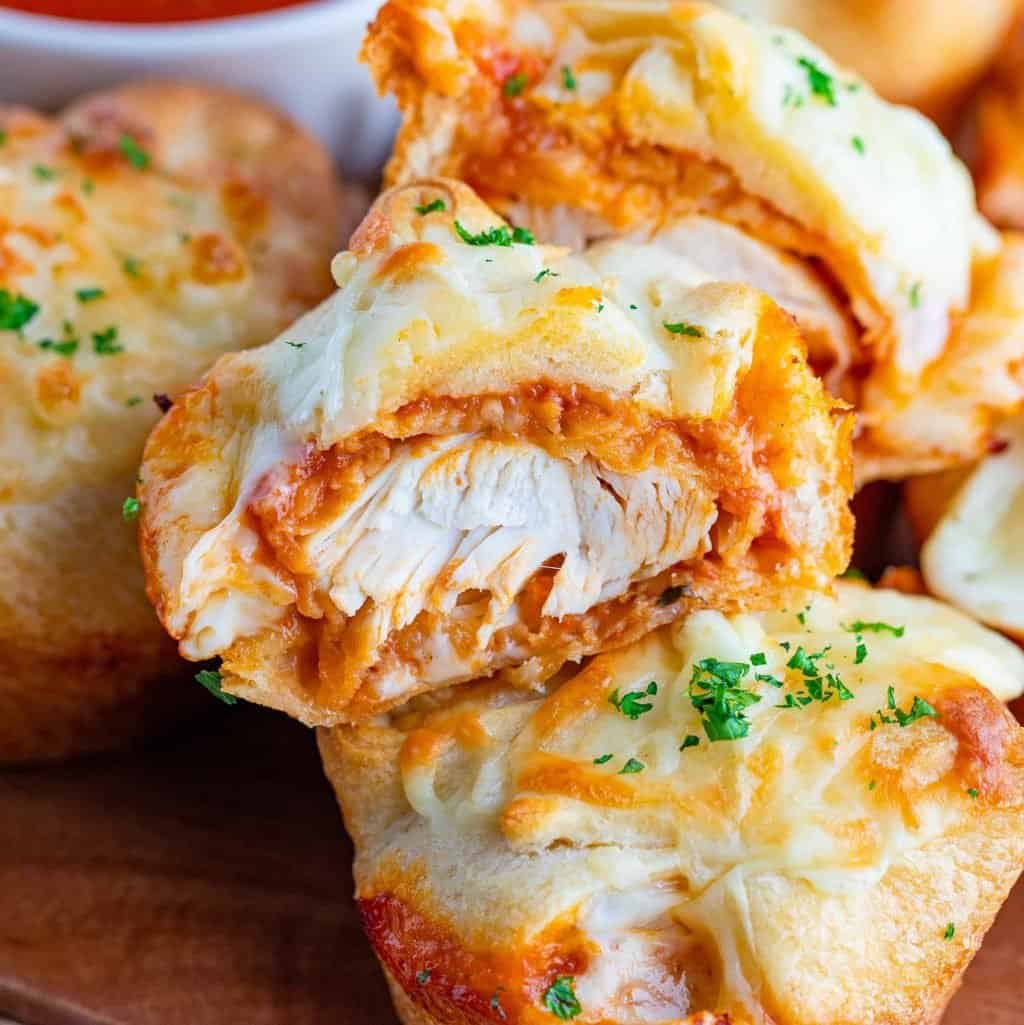 Chicken Parmesan Cups - The Country Cook