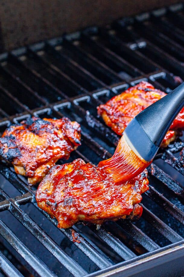 Grilled BBQ Chicken Thighs - The Country Cook