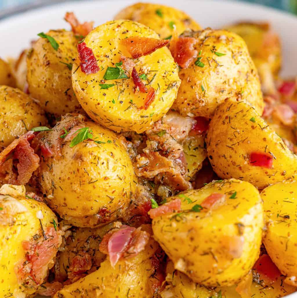 Warm Bacon Potato Salad - The Country Cook