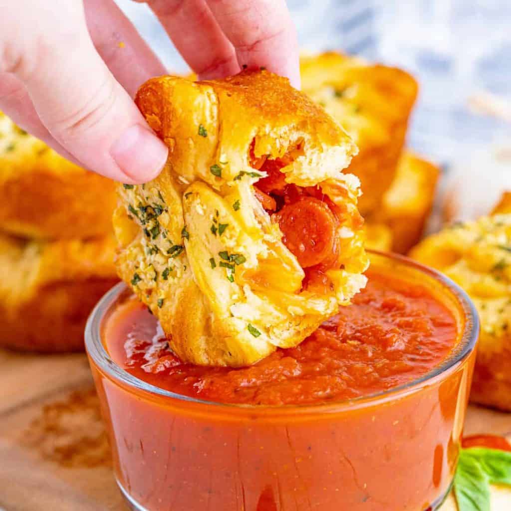 Pepperoni Pizza Cups - The Country Cook