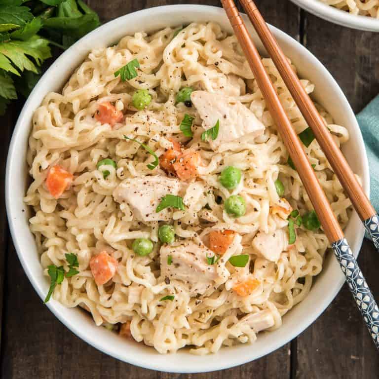 Hamburger Ramen Noodle Skillet - The Country Cook