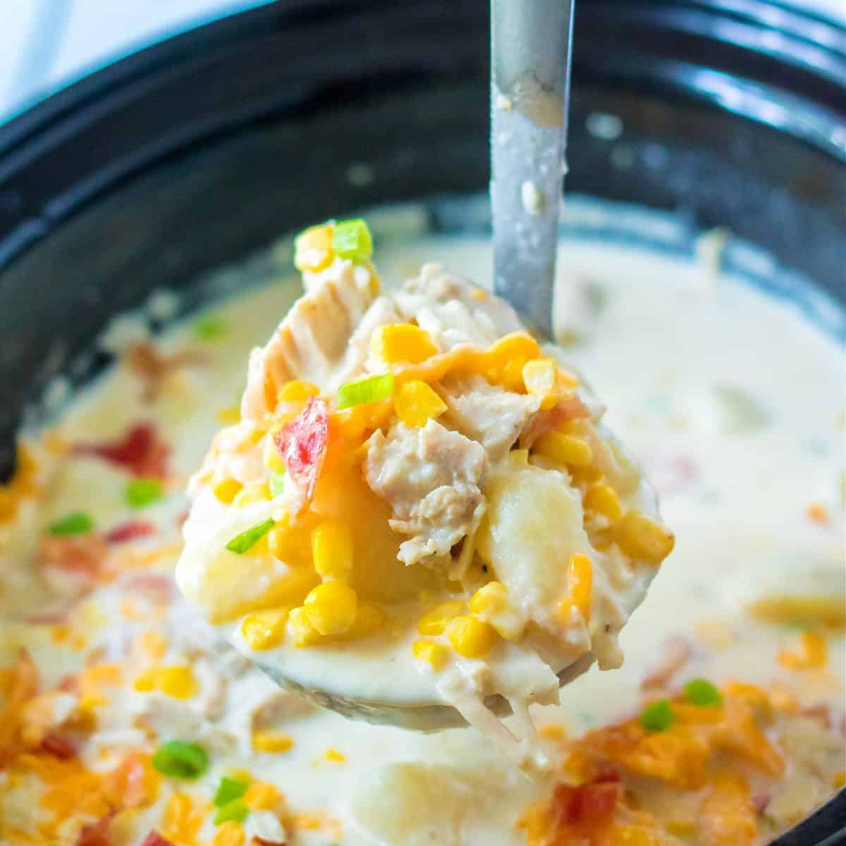 Crock Pot Turkey Chowder - The Country Cook