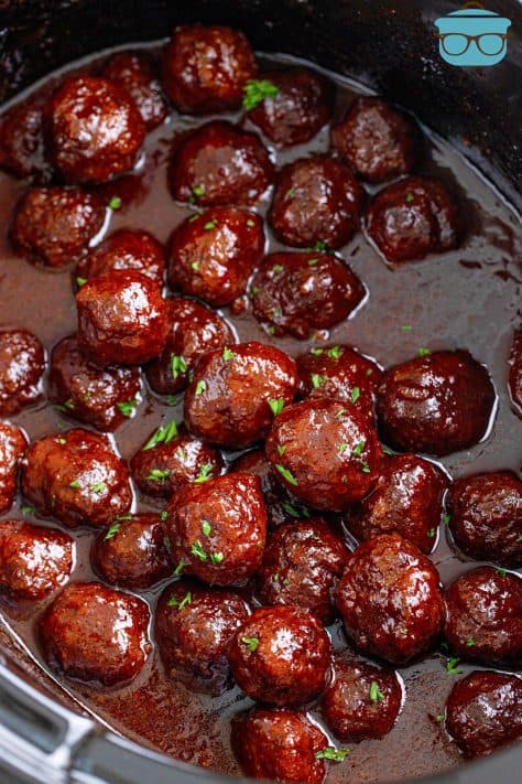 Homemade Grape Jelly Meatballs - The Country Cook