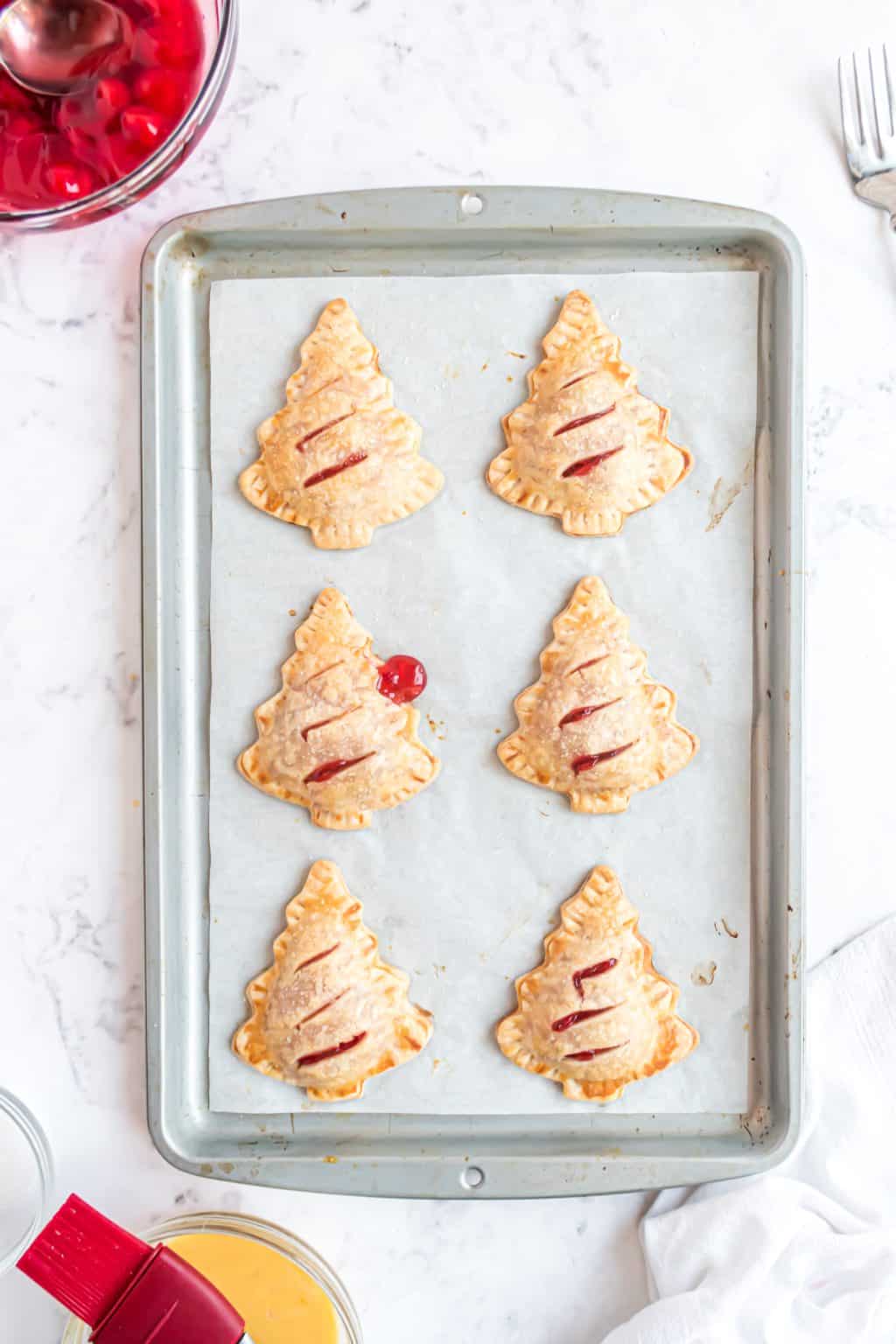 Christmas Tree Hand Pies - The Country Cook