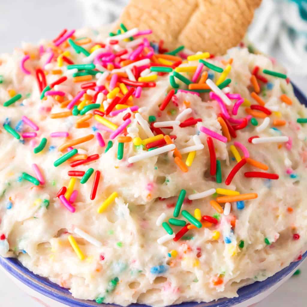 Funfetti Cake Batter Dip - The Country Cook