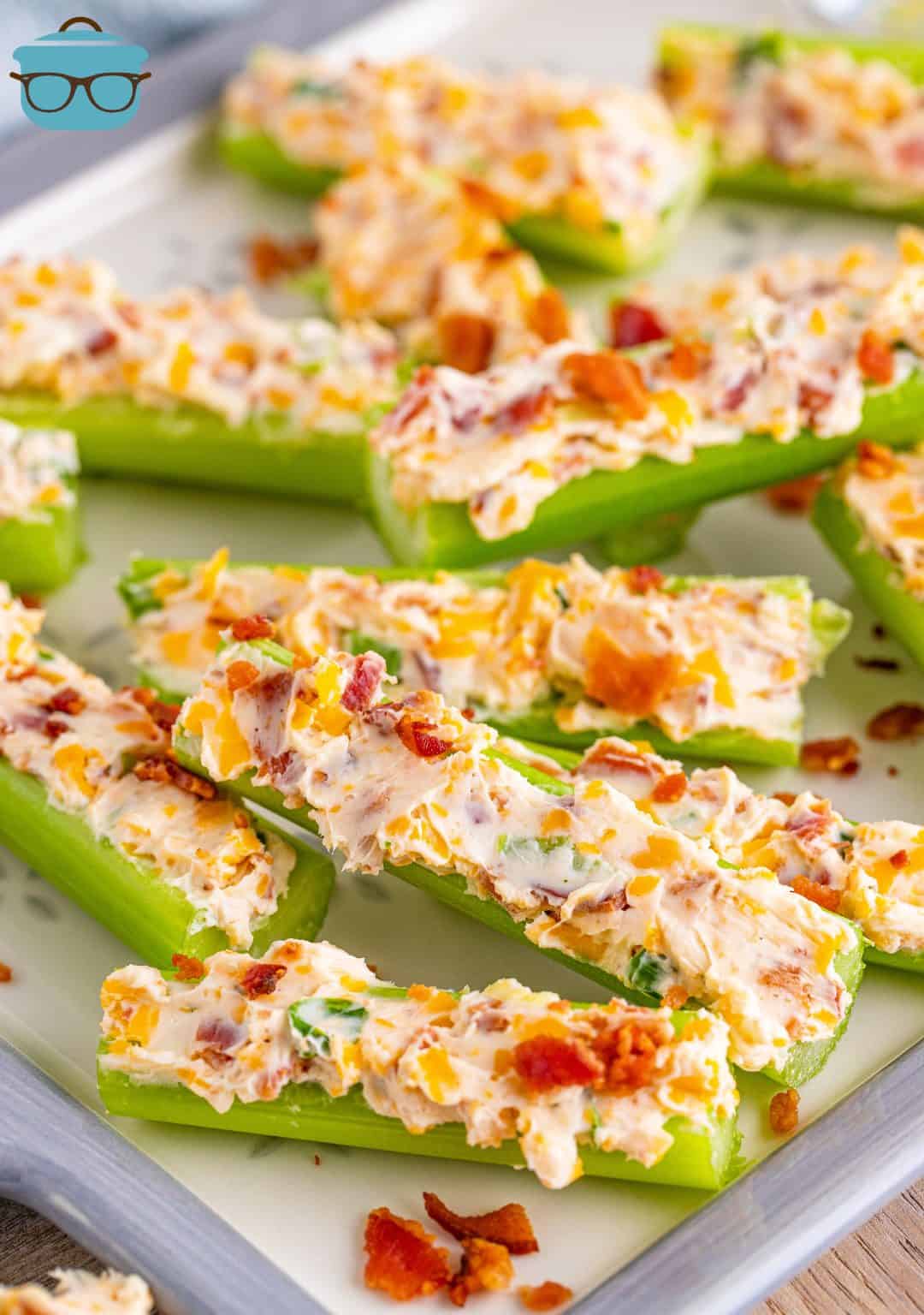 Cheddar Bacon Celery Sticks - The Country Cook