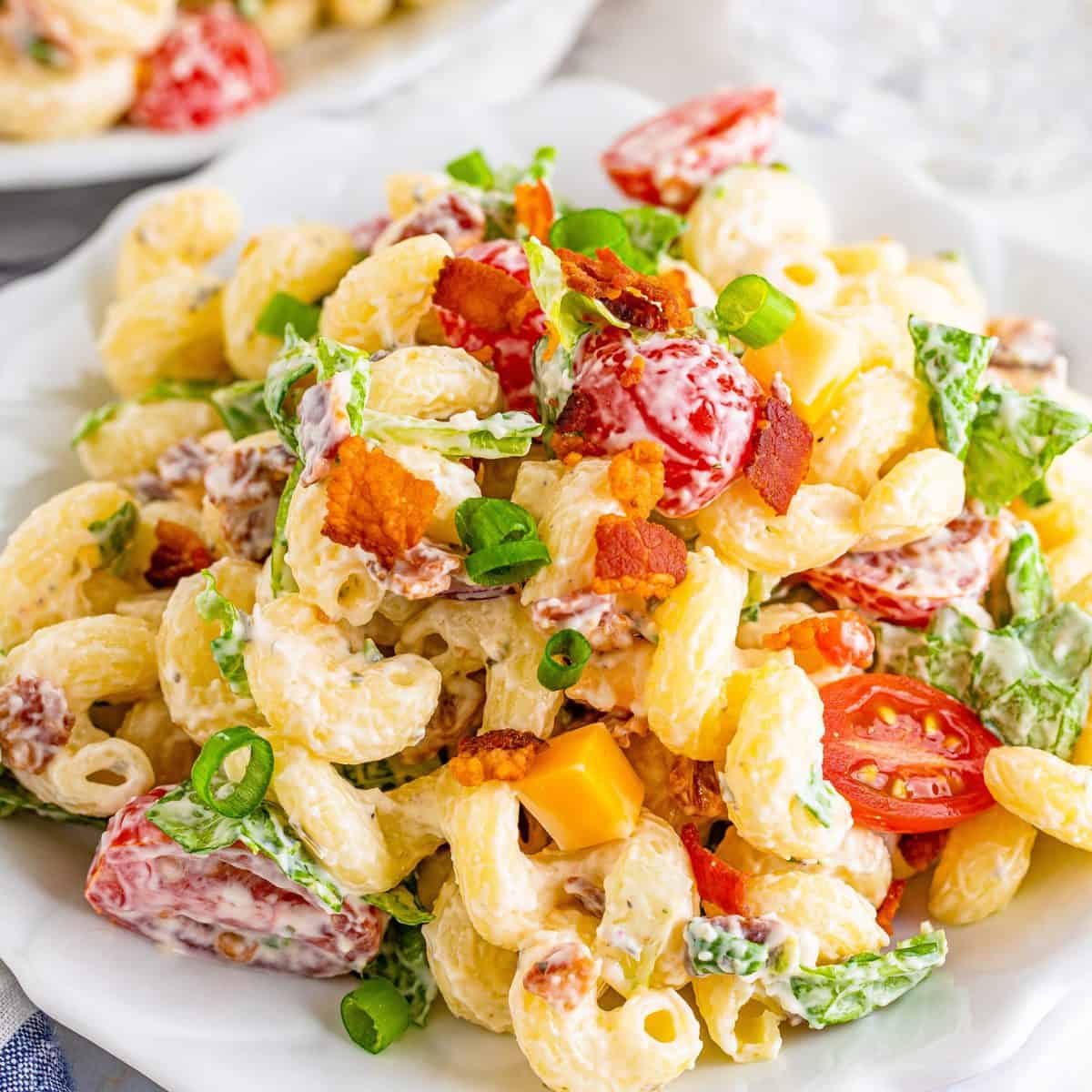 Bacon Ranch Pasta Salad - The Country Cook