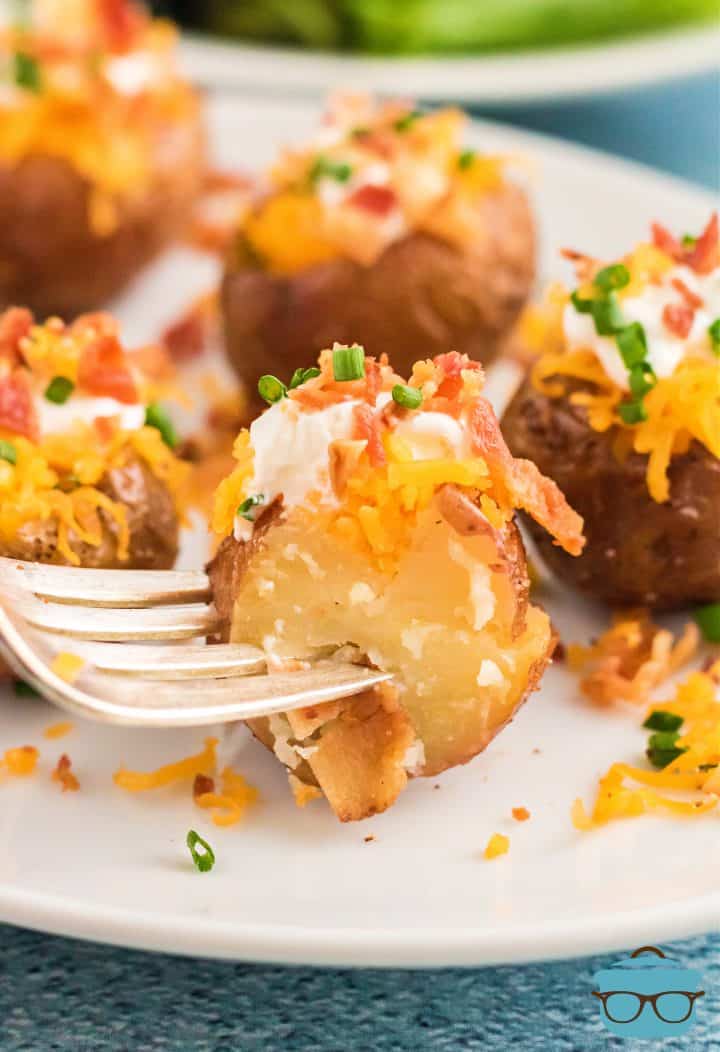 Air Fryer Baby Baked Potatoes - The Country Cook