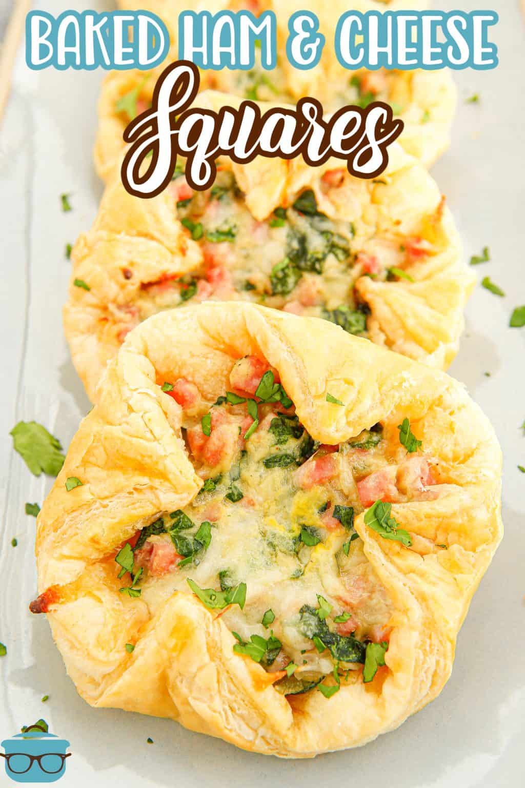 Baked Ham and Cheese Squares - The Country Cook