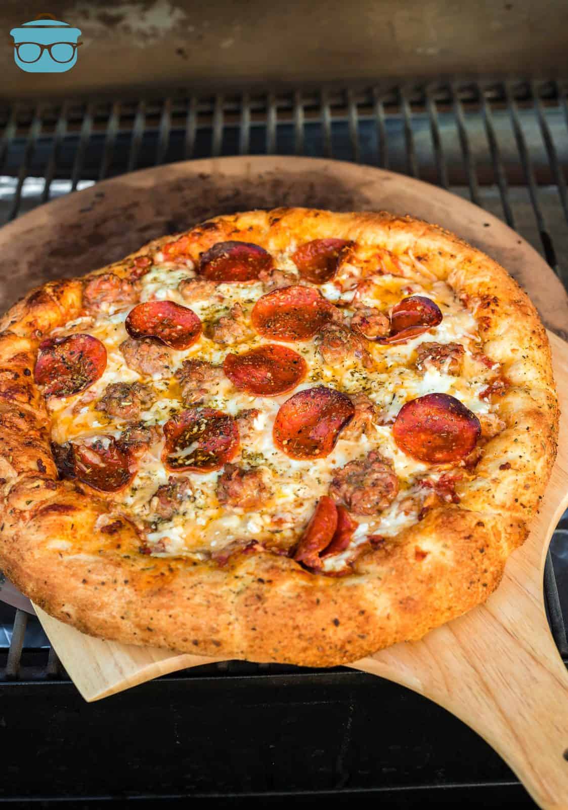 Smoked Pepperoni Pizza - The Country Cook