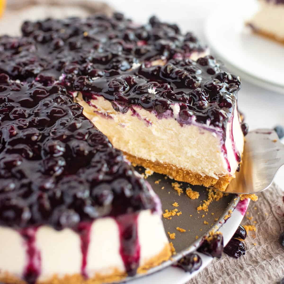Blueberry Cheesecake - The Country Cook