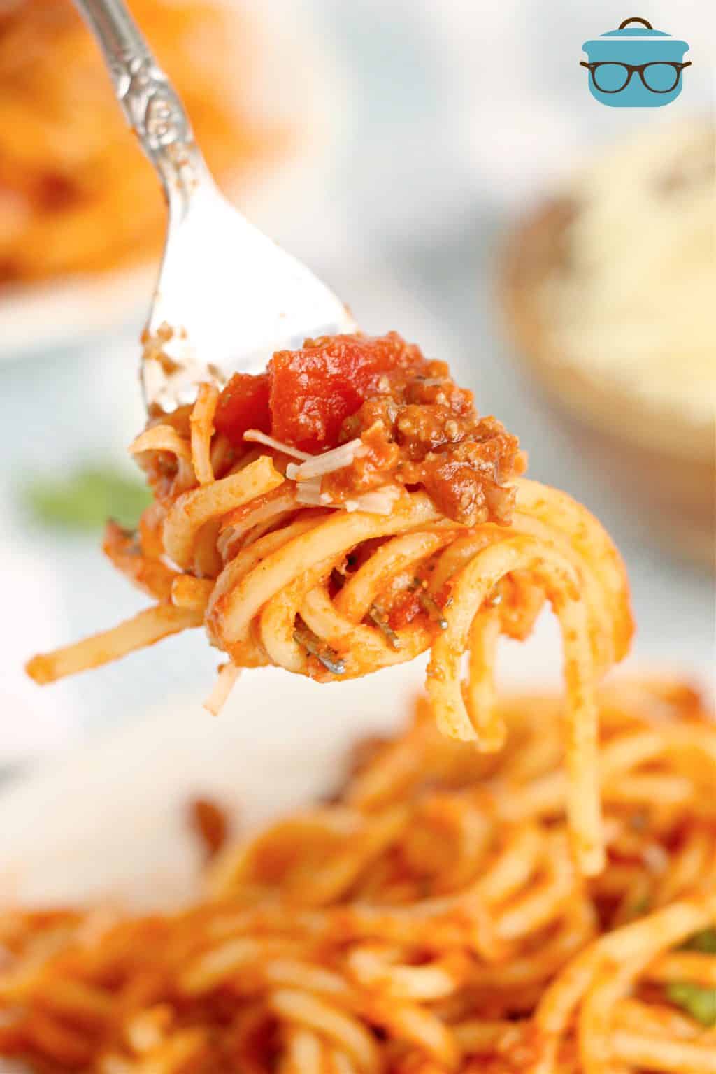 School Cafeteria Spaghetti - The Country Cook