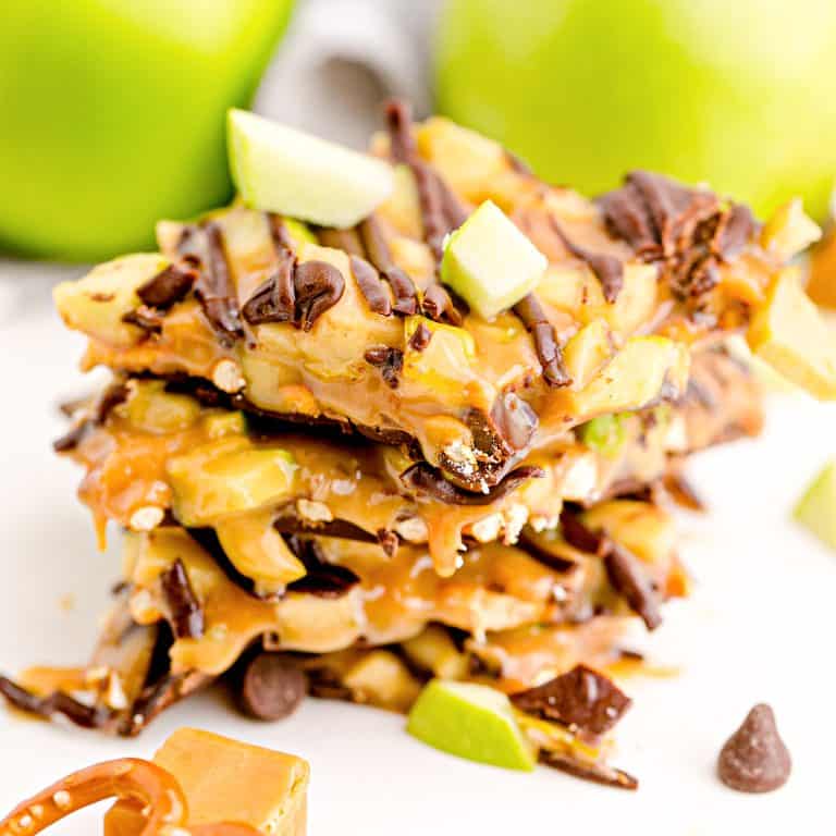 Caramel Apple Bark - The Country Cook