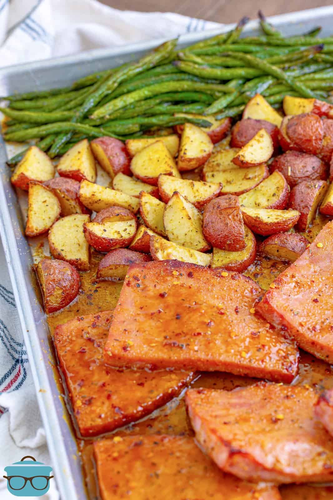 Ham Steak Sheet Pan Meal The Country Cook