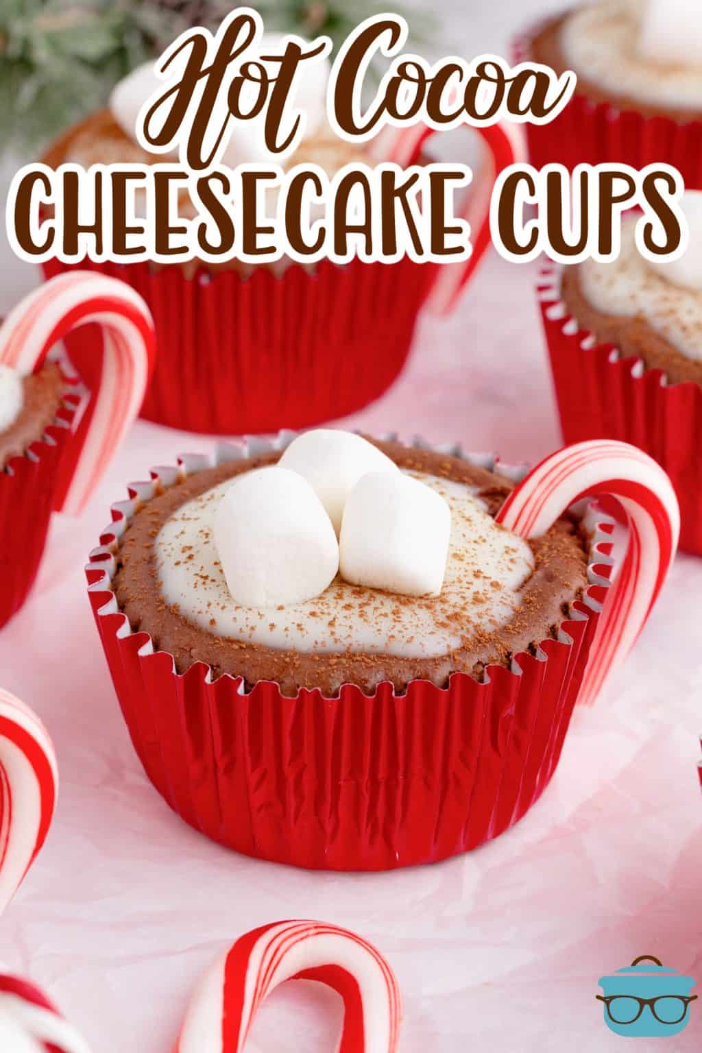 Hot Cocoa Cheesecake Cups - The Country Cook