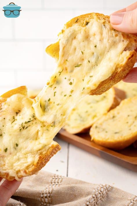 Air Fryer Garlic Cheese Bread - The Country Cook