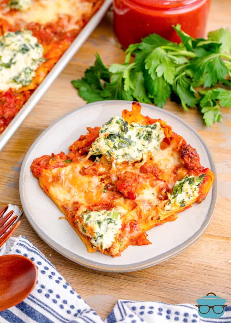 Sheet Pan Lasagna - The Country Cook