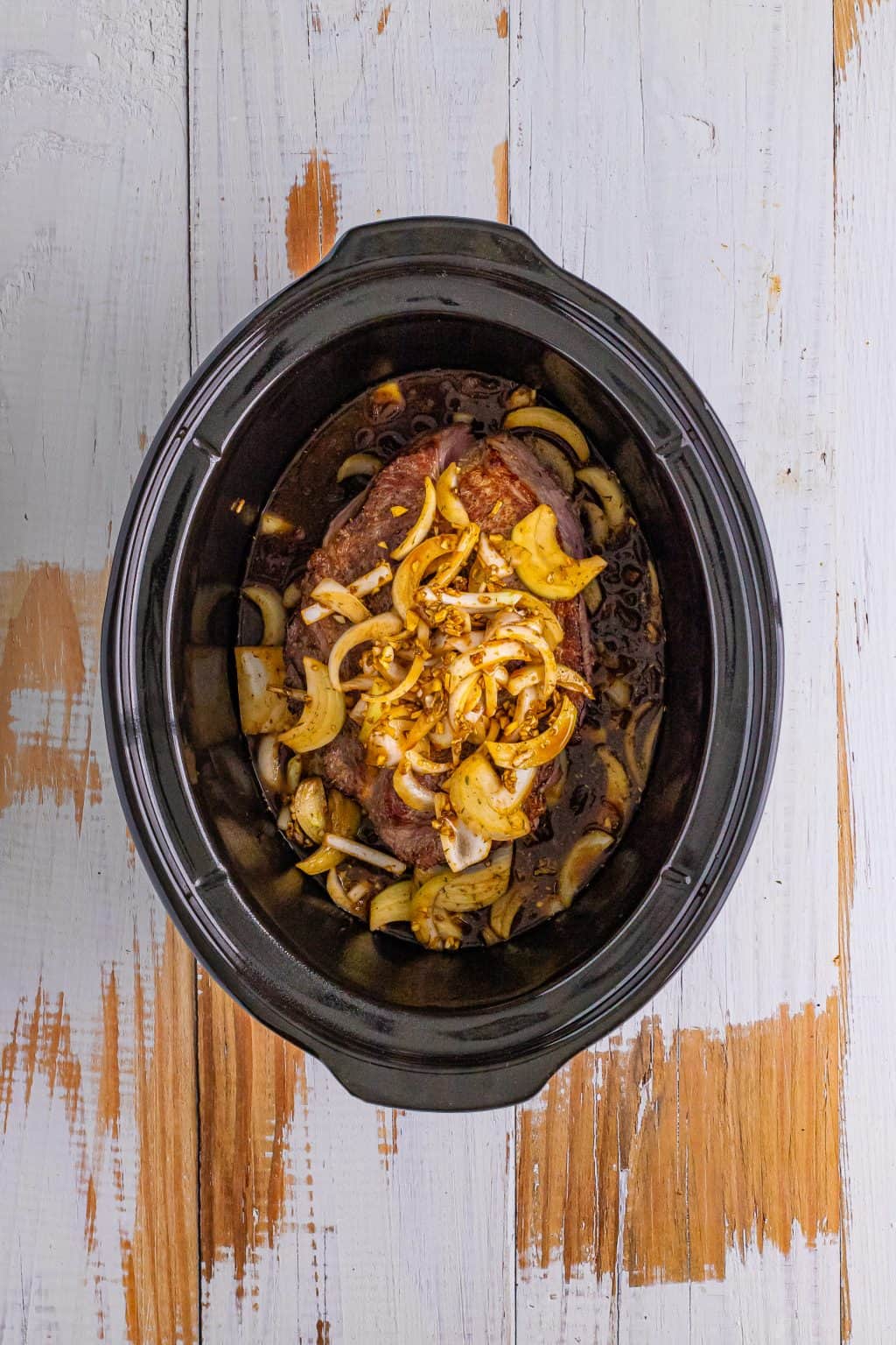 Crock Pot French Onion Pot Roast - The Country Cook