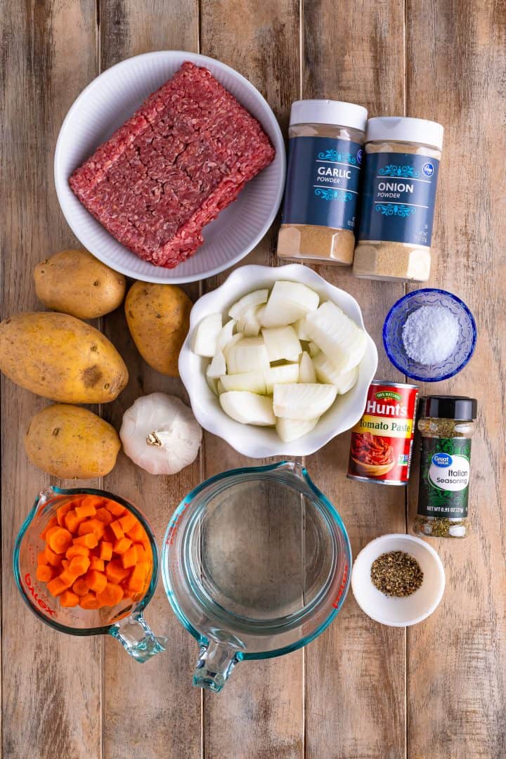 Slow Cooker Poor Man's Stew - The Country Cook