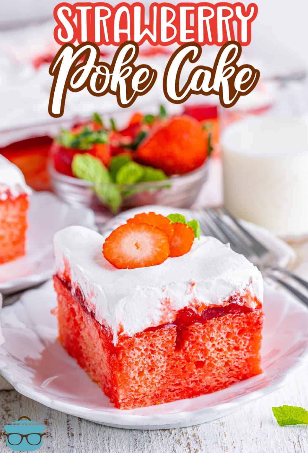 Strawberry Poke Cake - The Country Cook