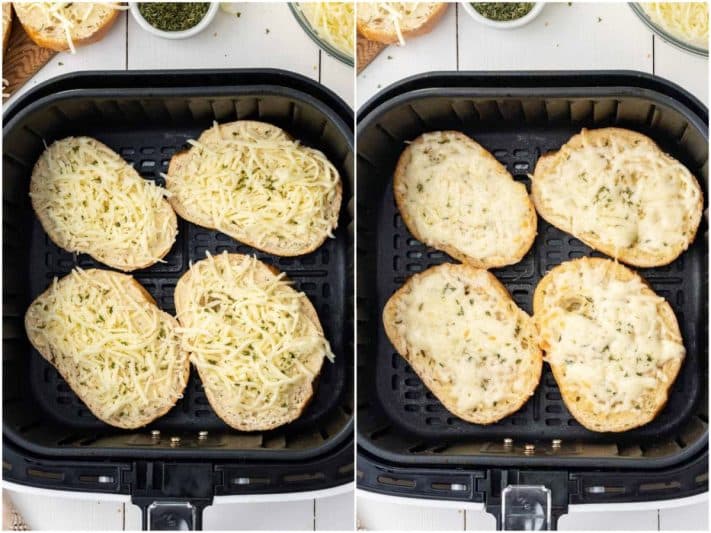 Air Fryer Garlic Cheese Bread - The Country Cook