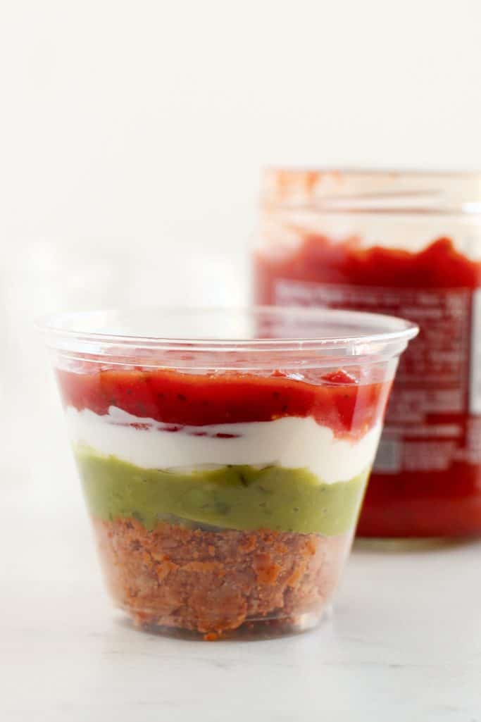7 Layer Dip Cups - The Country Cook