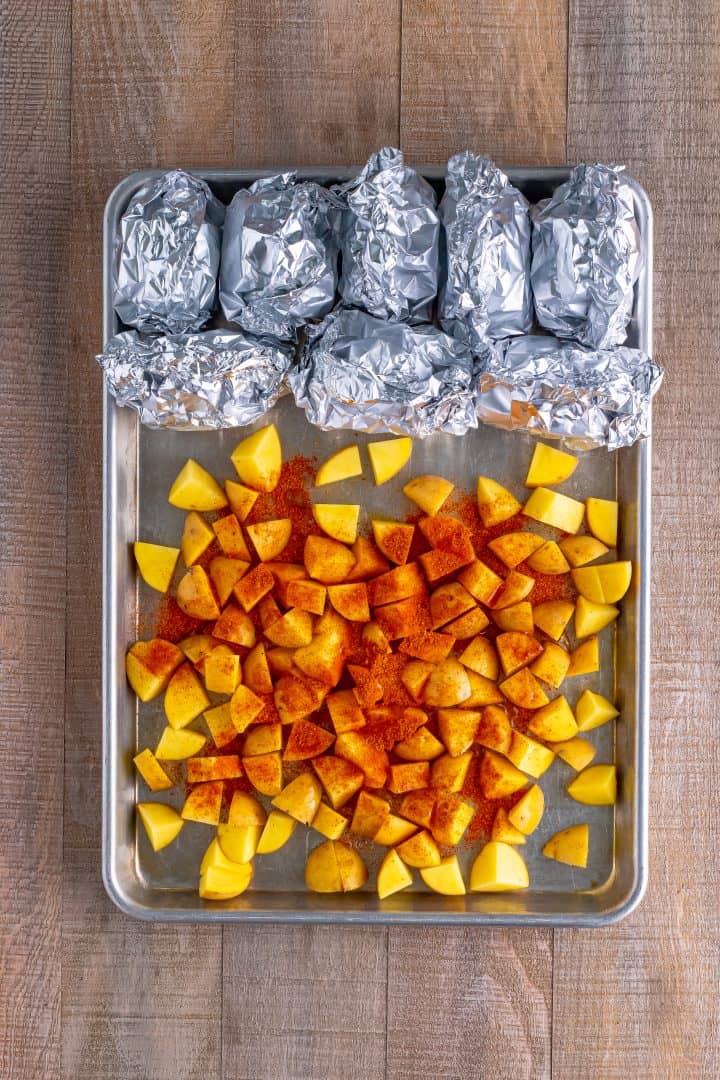BBQ Chicken Sheet Pan Meal - The Country Cook