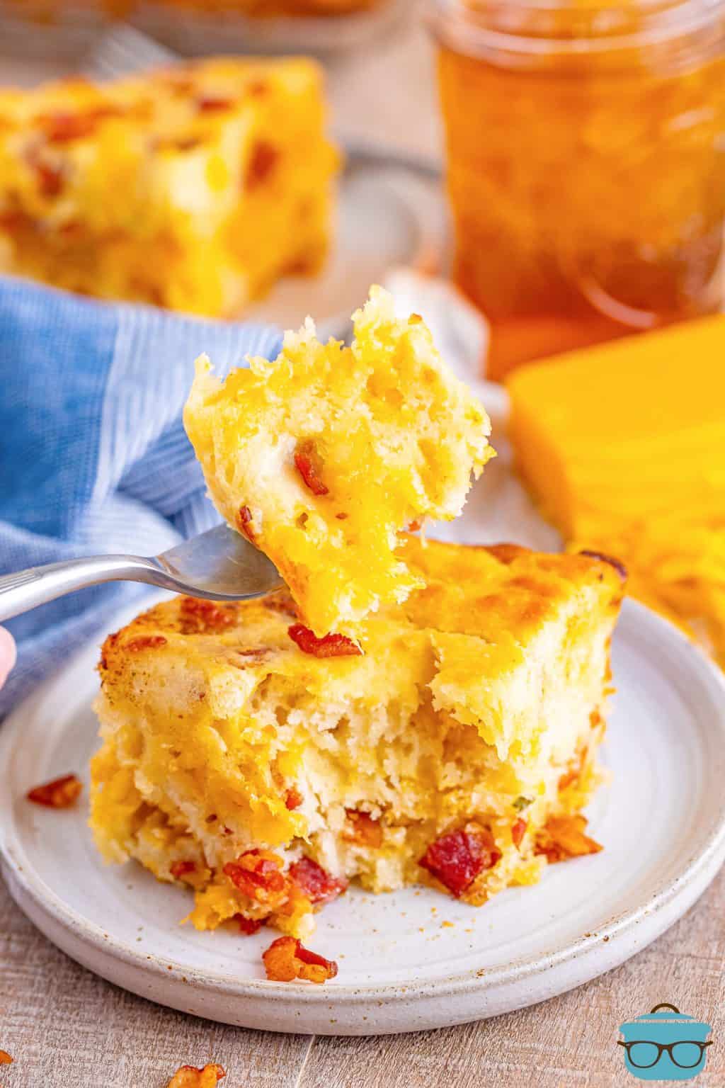 Bacon Cheddar Ranch Butter Swim Biscuits - The Country Cook