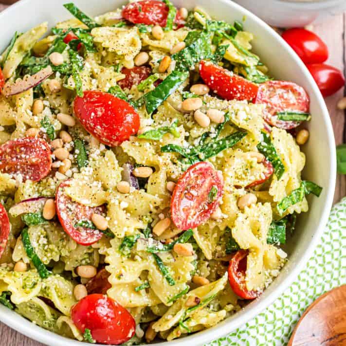 Pesto Pasta Salad - The Country Cook
