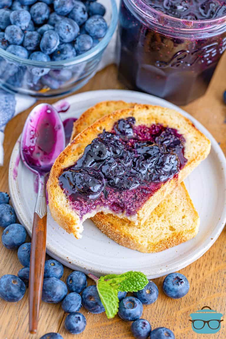 Blueberry Jam (with fresh or frozen berries) - The Country Cook