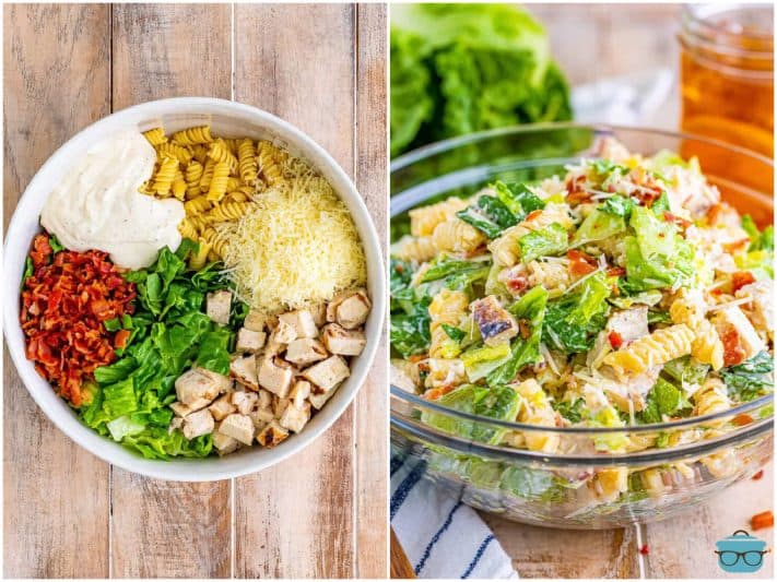 Chicken Caesar Pasta Salad - The Country Cook