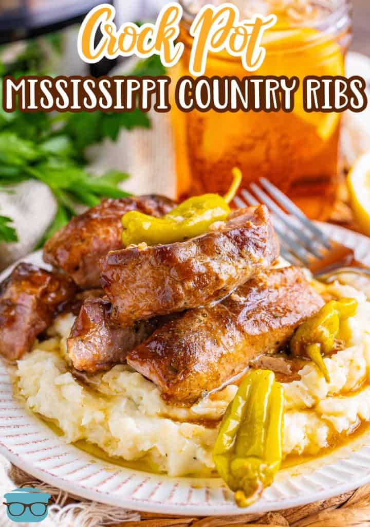 Crock Pot Mississippi Country Style Ribs - The Country Cook