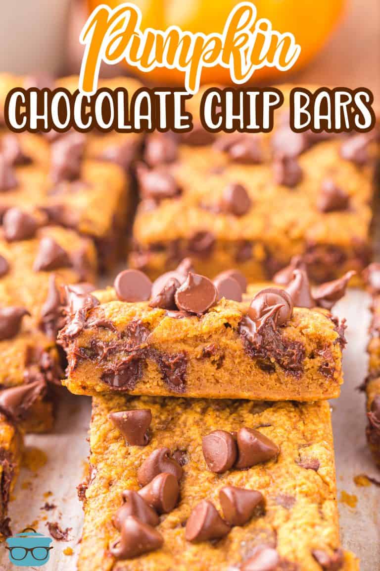 Pumpkin Chocolate Chip Bars - The Country Cook