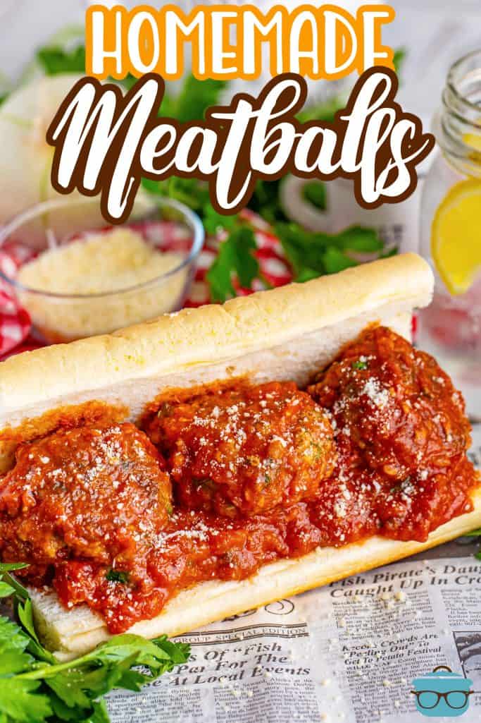 Homemade Meatballs - The Country Cook